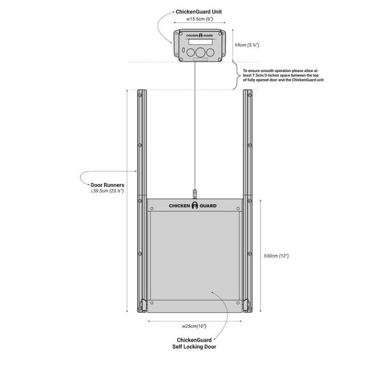Self Locking Automatic Run Door – Cutest Coops, LLC.